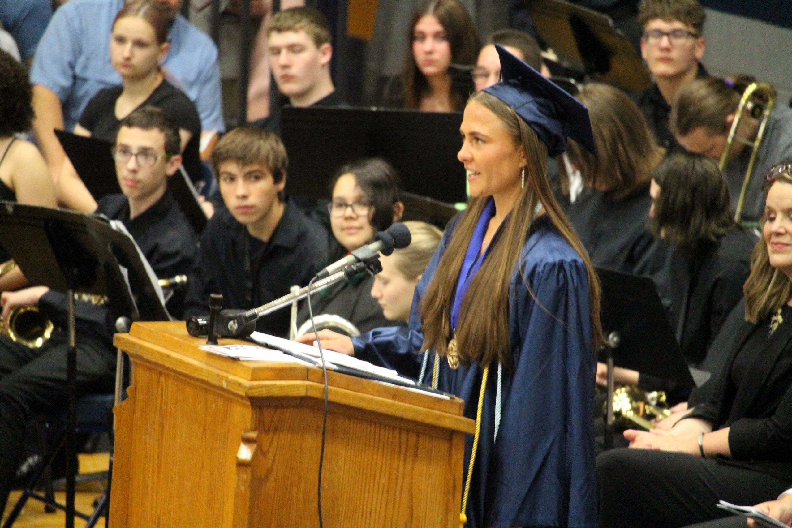 Valedictorian Curtis delivers commencement address to 137 BHS graduates ...